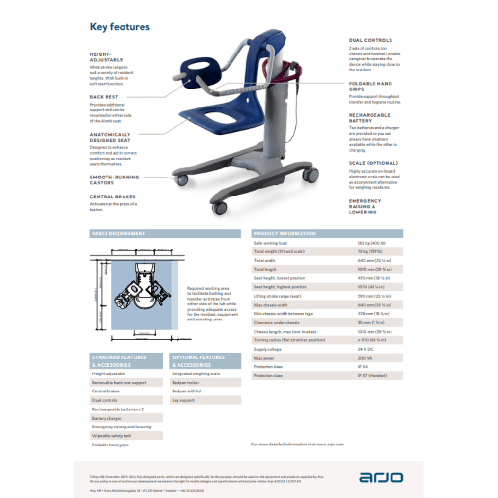 Buy Alenti Height-Adjustable Bath Chair Online in Saskatchewan City ...