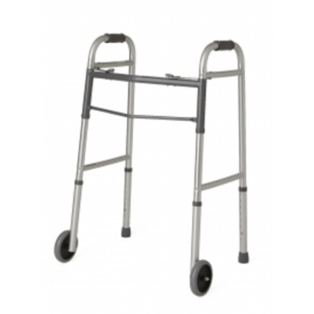 Guardian Adult Folding Walker with 5 Wheels Mobility Support Yorkton ...